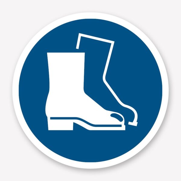 "Fußschutz benutzen" - Gebotszeichen für Ihr Unternehmen